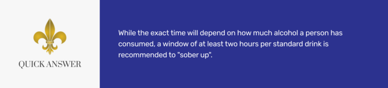 How Long Does It Take to Sober Up?