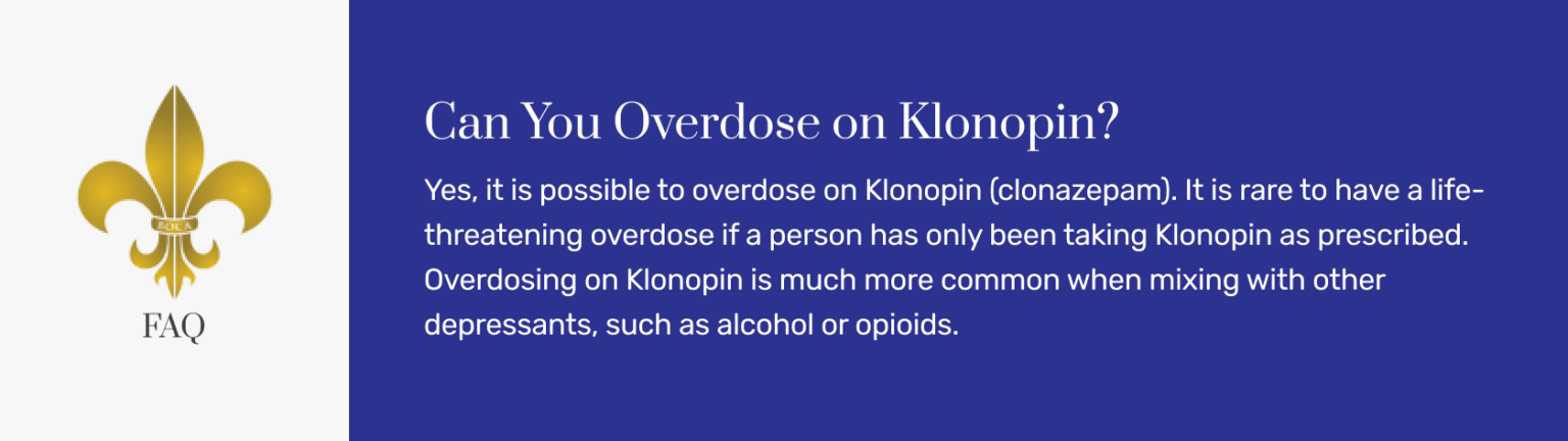 Can You Overdose on Klonopin? | Signs, Symptoms & What to Do