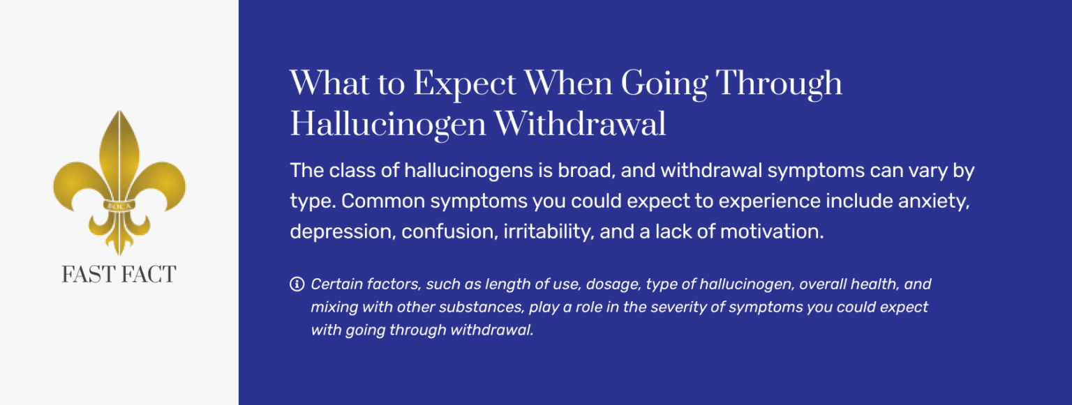Hallucinogen Withdrawal & Detox: Symptoms & Timelines